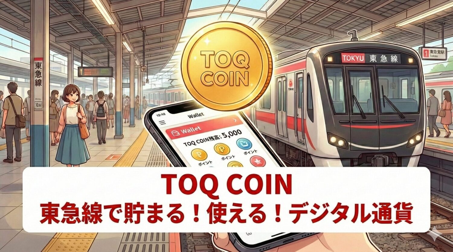 東急線に乗るだけで貯まる「TOQ COIN」の始め方ガイド